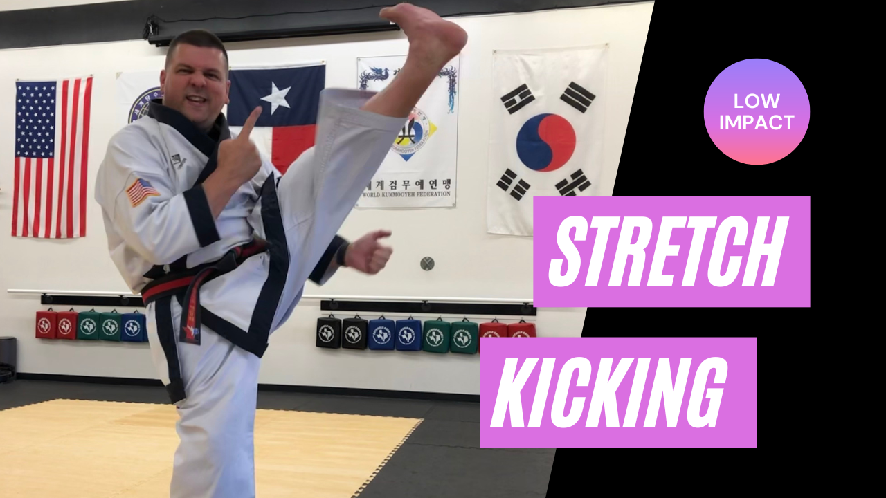 How to do stretch kicking for Tang Soo Do